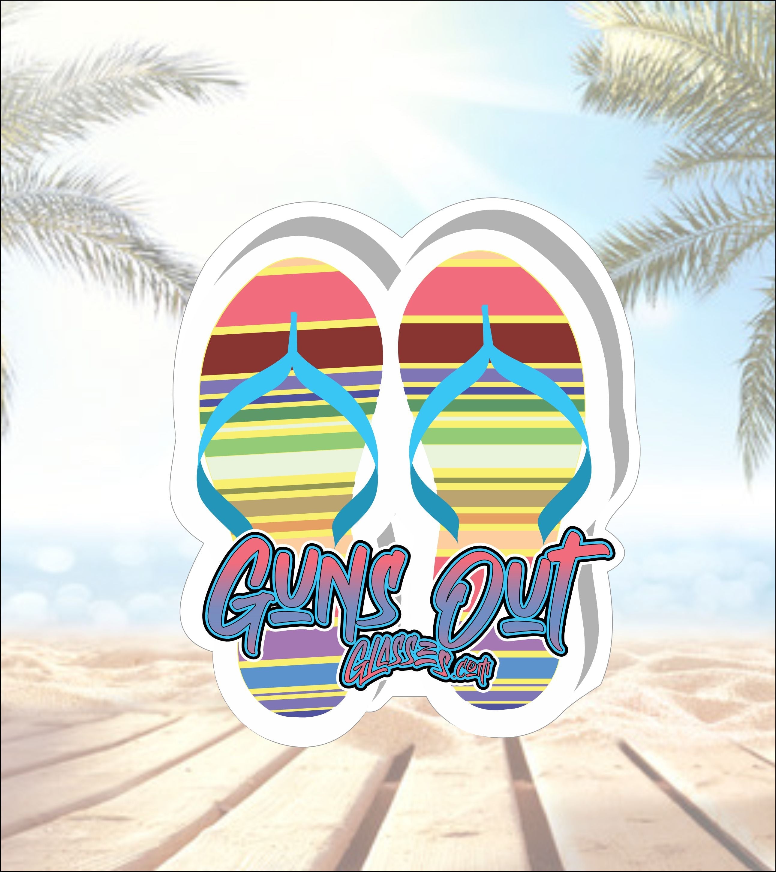 Gun Stickers | Stickers For Guns - Guns Out Glasses